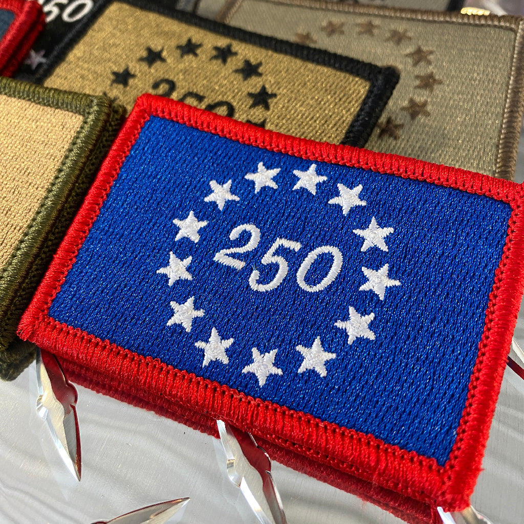 2"x3" USA 250 Tactical Patches — Gadsden and Culpeper