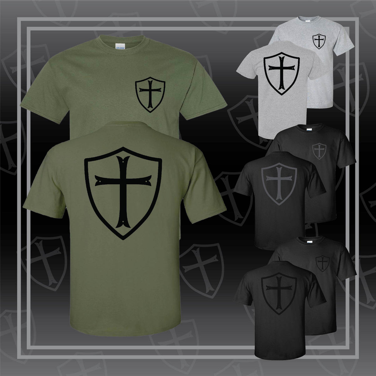 Crusader Cross T-Shirt — Gadsden and Culpeper