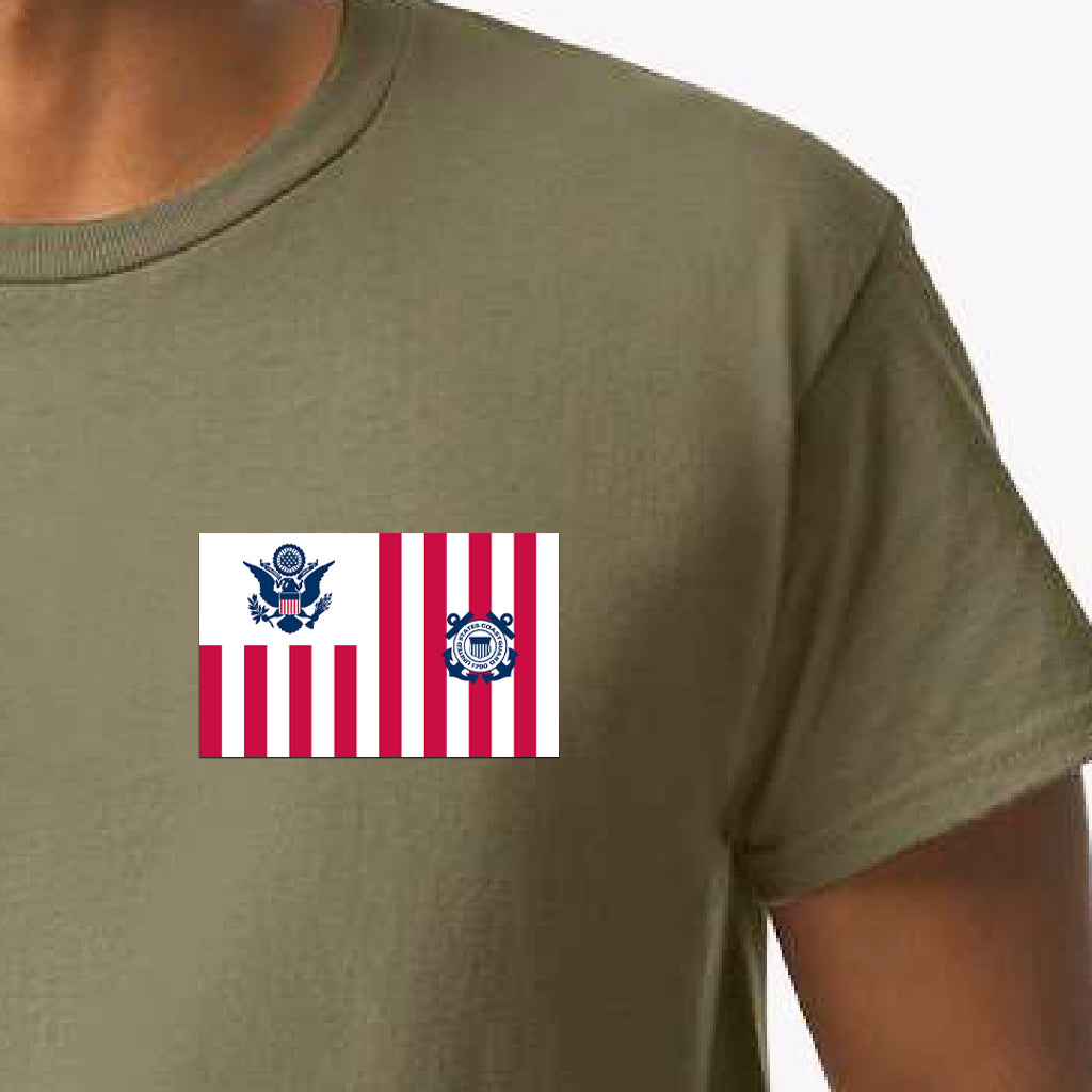 USCG Ensign T-Shirt w/ Sleeve Print — Gadsden and Culpeper
