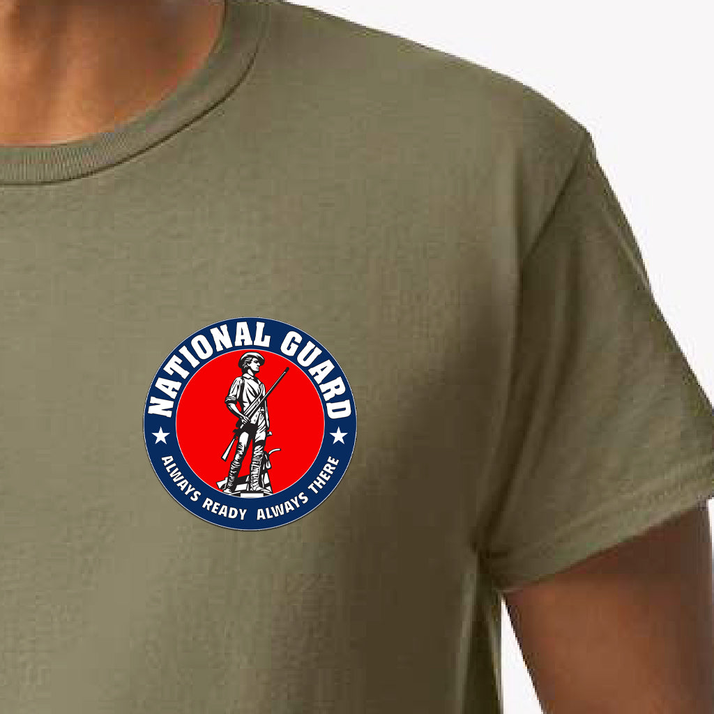 National Guard T-Shirt w/ Sleeve Print - "Always Ready" — Gadsden and ...
