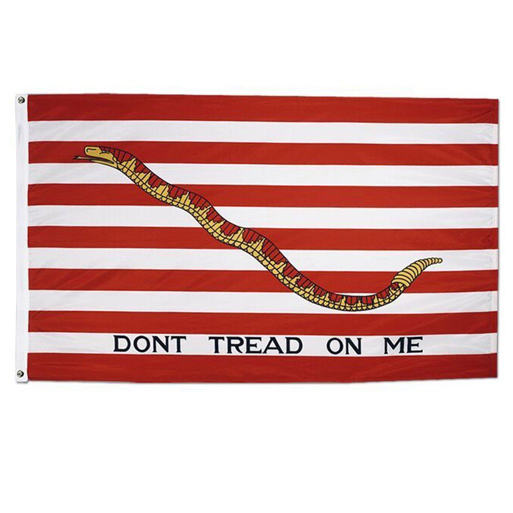 3x5 ft Double Sided 1st Navy Jack Super-Poly Flag — Gadsden and Culpeper