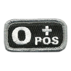 Blood Type Patches - Type O Positive - 2" x 1" — Gadsden and Culpeper