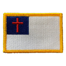 2"x3" Christian Flag Patch — Gadsden and Culpeper