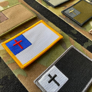 2"x3" Christian Flag Patch — Gadsden and Culpeper