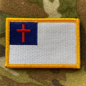 2"x3" Christian Flag Patch — Gadsden and Culpeper