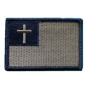 2"x3" Christian Flag Patch — Gadsden and Culpeper