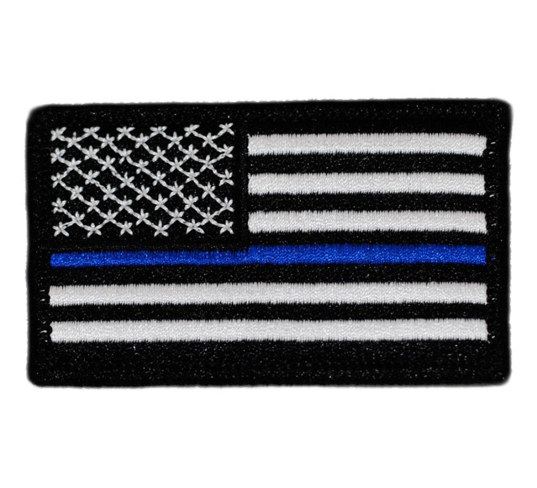 2" x 3.5 "U.S. Thin Blue Line Flag Patch fits 5.11/Rothco Caps — Gadsden and Culpeper