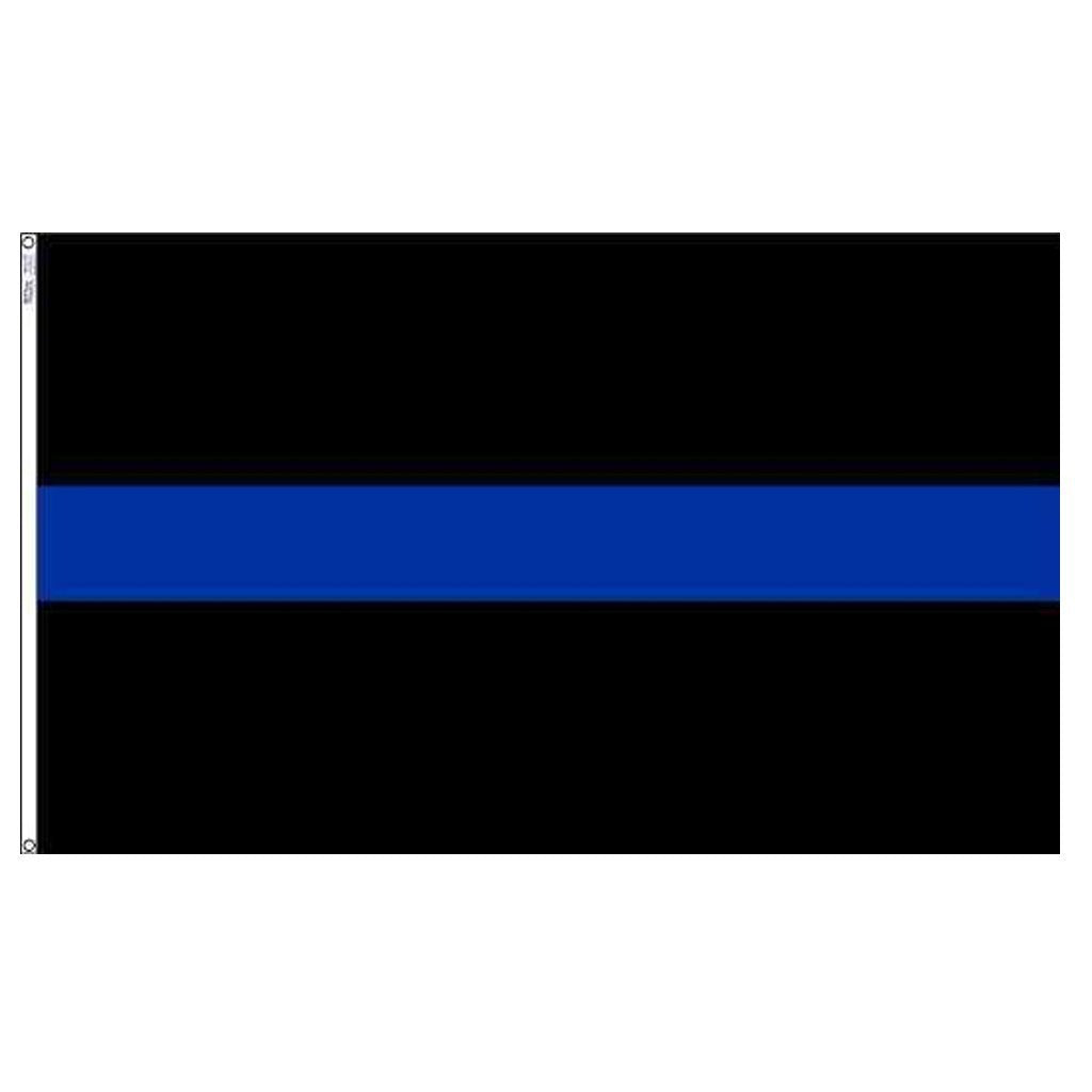 3x5 ft Thin Blue Line Super-Poly Flag — Gadsden and Culpeper