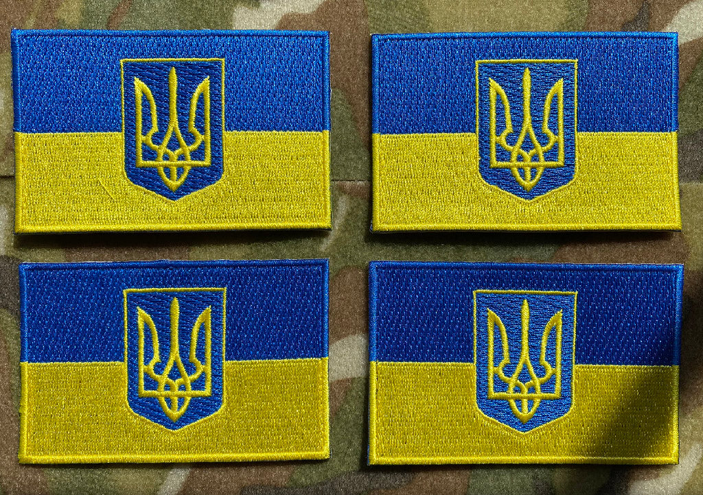 4-pk Ukraine Flag Patches - IronOn/Velcro/Tactical — Gadsden and Culpeper