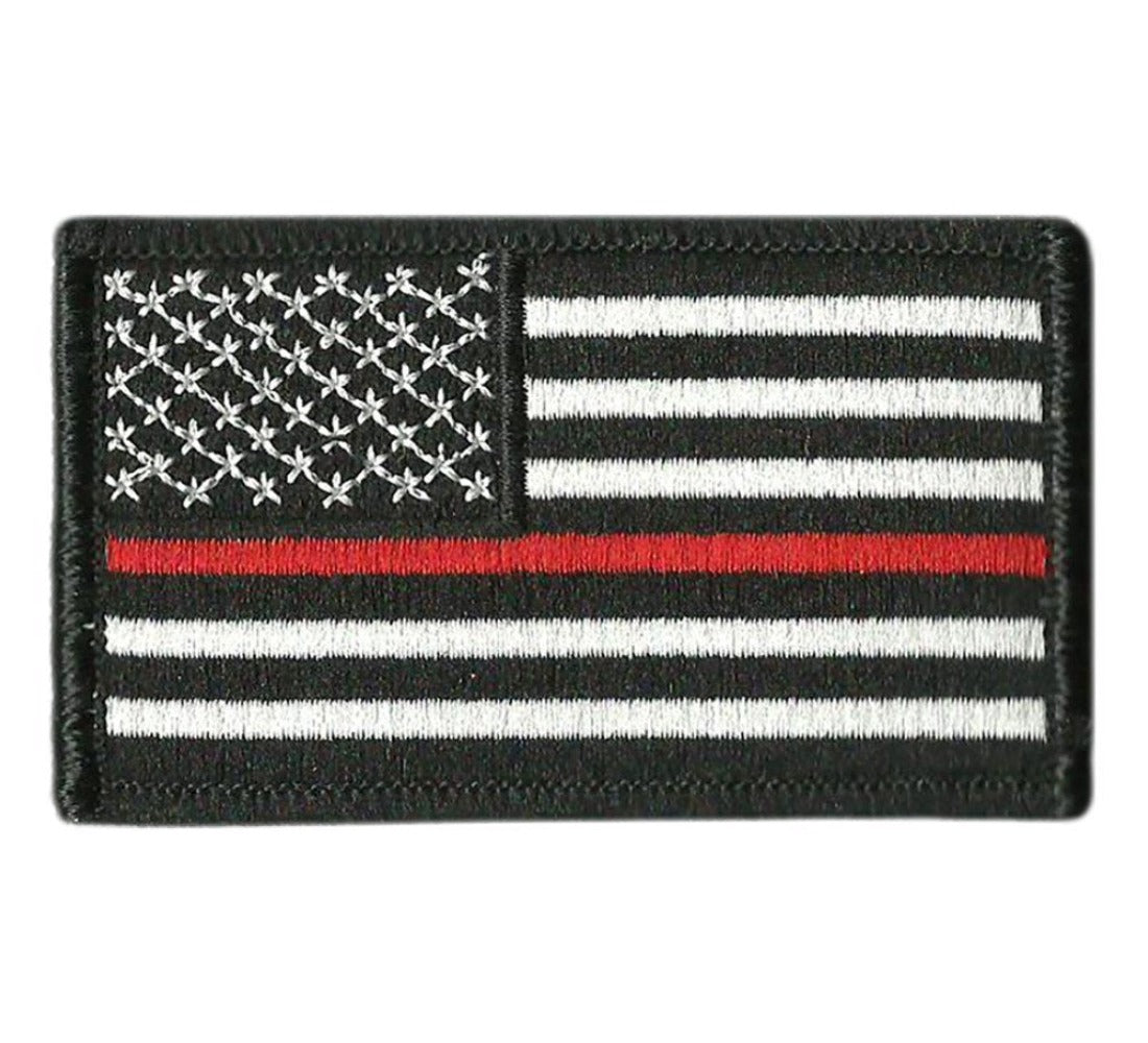 2" x 3.5" Thin Red Line Flag Patch for 5.11/Rothco Caps — Gadsden and ...